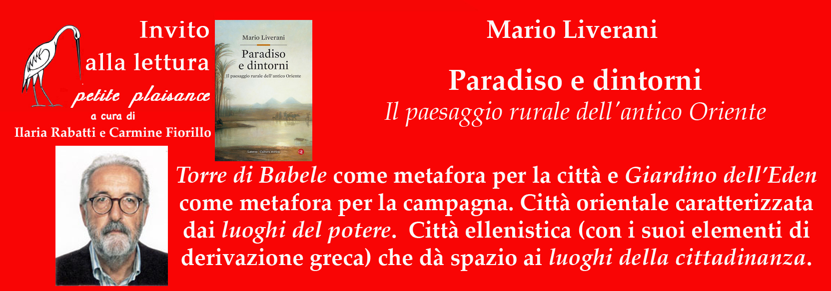 Mario Liverani – Paradiso e dintorni. Il paesaggio rurale dell’antico ...