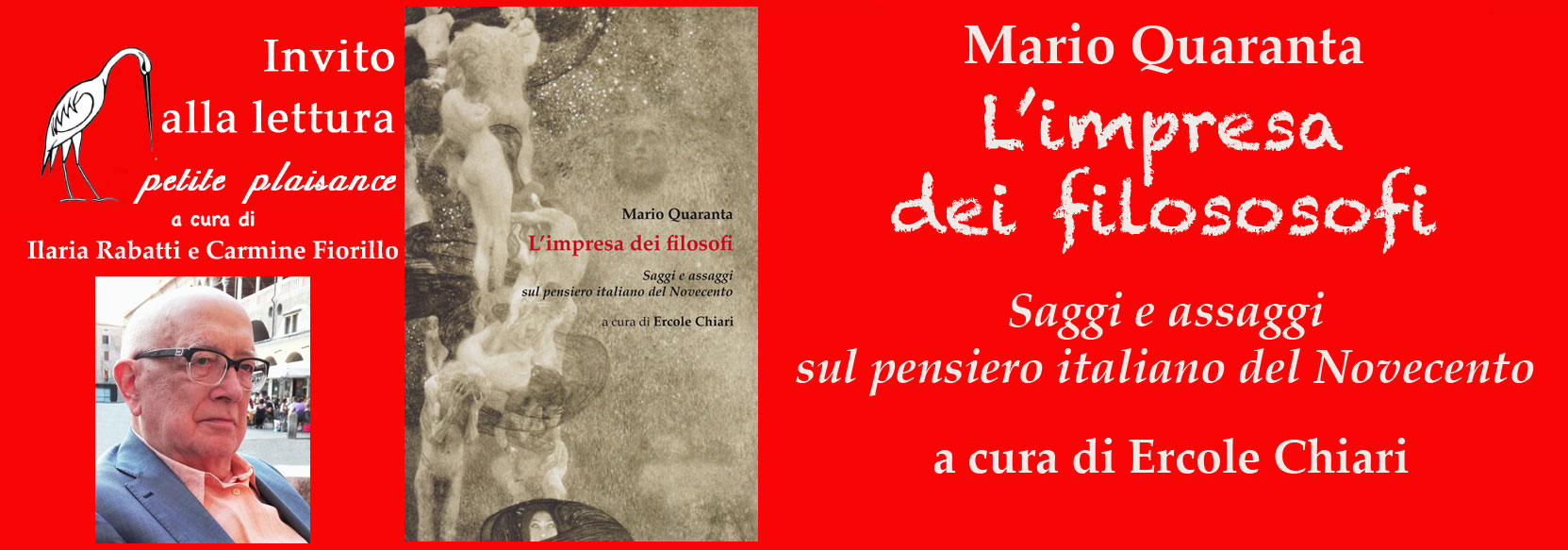 Mario Quaranta – L’impresa dei filososofi. Saggi e assaggi sul pensiero ...